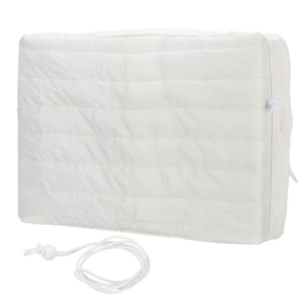 【本商品は海外出荷】お届けは通常20-30日を頂いております。カラー：ホワイト；素材：クロス；サイズ：63 x 43 x 9cm / 25 x 17 x 3.5"（縦×横×高さ）；梱包リスト：ACカバー1個利点：補強ステッチと品質の高い素材...