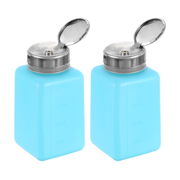 【本商品は海外出荷】お届けは通常20-30日を頂いております。サイズ - 200ml/6.8ozのアルコールディスペンサー（100x50mm/3.94"x1.97"(L*W)）は小さく、使いやすく持ち運びが簡単で、ボトルには液体溶剤の量を制...