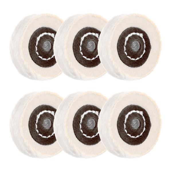 【本商品は海外出荷】お届けは通常20-30日を頂いております。サイズ: 2" / 50mm 直径、5/16" アーバーホール バフィングホイール。素材: 綿素材で作られ、複数の生地層で構成されており、耐久性があります。ロータリーツールに適合...