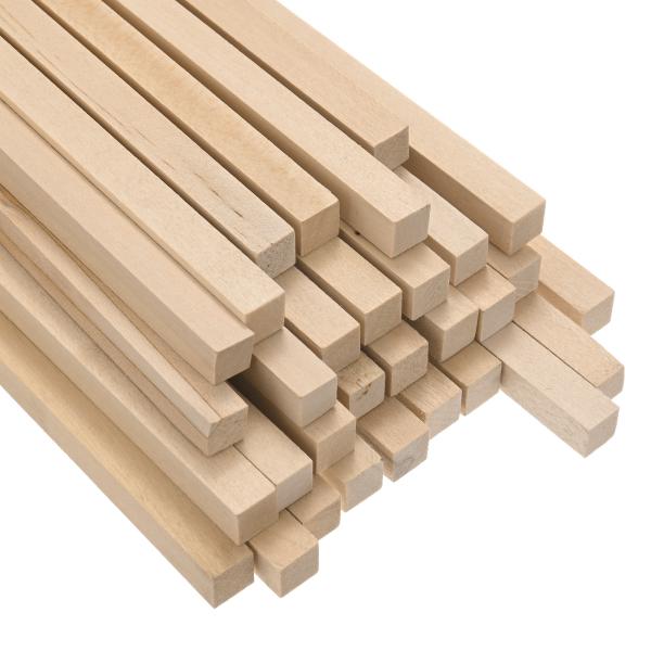 【本商品は海外出荷】お届けは通常20-30日を頂いております。[多目的使用] - このスクエアウッドダウエルロッドは幅広い用途があります。DIYクラフト、模型製作、写真撮影用小道具、家庭装飾に使うだけでなく、ヨガスティック、めん棒、ケーキス...