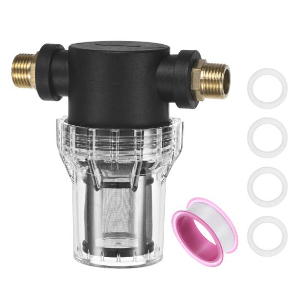 【本商品は海外出荷】お届けは通常20-30日を頂いております。[多目的使用] - インラインフィルターストレーナーは、ガーデンホース、圧力洗浄機、RVに適しており、ほこりを効果的にろ過し、水道設備の寿命を延ばすことができます[耐久性のあるウ...