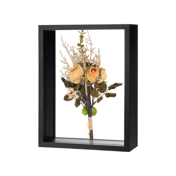 【本商品は海外出荷】お届けは通常20-30日を頂いております。[多目的利用] - この浮かぶシャドウボックスフレームは、ドライフラワーや貝殻、立体オブジェクトを展示し保存するために設計されており、家庭用インテリア、ギフト、特別な機会に最適で...