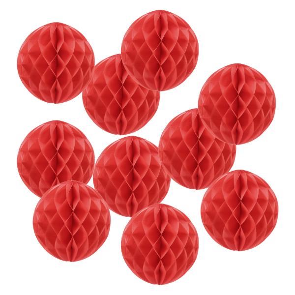 【本商品は海外出荷】お届けは通常20-30日を頂いております。色：赤；素材：紙；直径：30 cm / 12インチ；梱包リスト：10個 x ハンギングティッシュフラワーボール&amp;#10;利点：これらのハンギングペーパーボールは明るい色と...