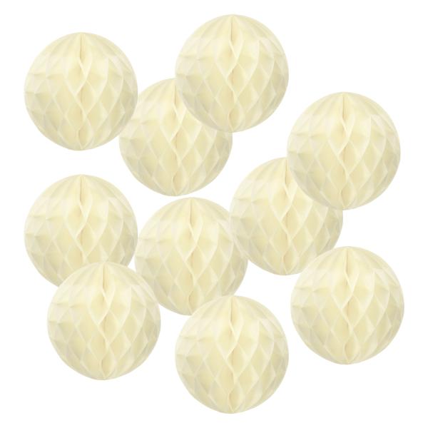 【本商品は海外出荷】お届けは通常20-30日を頂いております。カラー：ベージュ；素材：ペーパー；直径：35 cm / 14 インチ；パッキングリスト：10個 x ハンギングティッシュフラワーボール利点：これらのハンギングペーパーボールは明る...