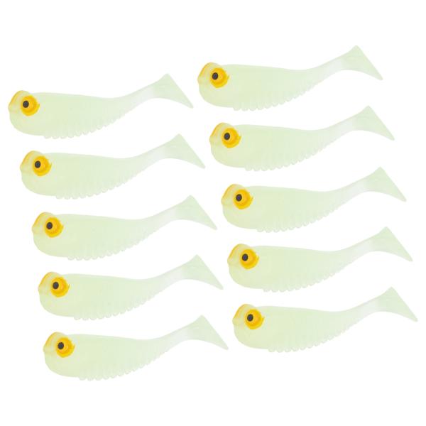 【本商品は海外出荷】お届けは通常20-30日を頂いております。【商品仕樣】タイプ：シャッドテールワーム x10個 / 長さ：7cm / 重量：2.8g / カラー：夜光緑【リアルな泳ぎ】 自然な獲物の動きをリアルに再現し、幅広い魚種を効果的...