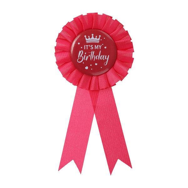 【本商品は海外出荷】お届けは通常20-30日を頂いております。「It's My Birthday」リボンは、誕生日を祝うために誕生日の人が身につけたり展示したりすることがよくあるお祝いのアクセサリーです。中央に「IT'S MY Birthd...