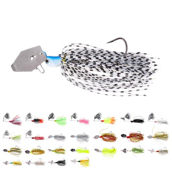 【本商品は海外出荷】お届けは通常20-30日を頂いております。【商品仕樣】素材: シリコン、鉄 / 重量：10g / カラー：白+青色 / 全体長さ: 10cm【高い誘引力】 チャターベイトは独自の振動とアクションにより、魚を引き寄せる力が...