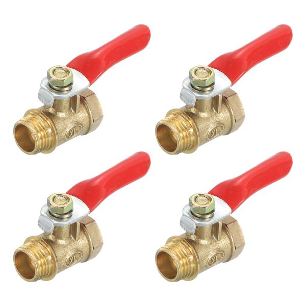 【本商品は海外出荷】お届けは通常20-30日を頂いております。[真鍮バルブ] スレッド径: G1/4"(13 mm); ハンドル長さ: 49mm / 1.92"; 本体長さ: 30mm / 1.18"; パッケージ内容: シャットオフボール...