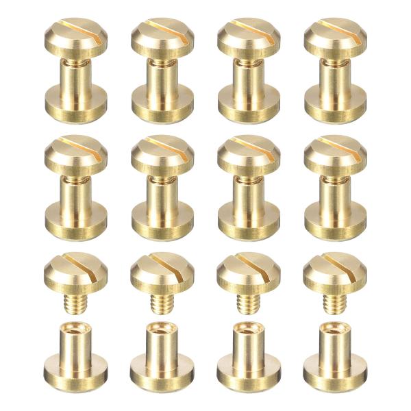 【本商品は海外出荷】お届けは通常20-30日を頂いております。[シカゴスクリューリベット] - ねじタイプ: スロット; 形状: 凹面ラウンドヘッド; ベース直径: 10mm / 0.39インチ; ねじサイズ: M4 (4mm / 0.16...