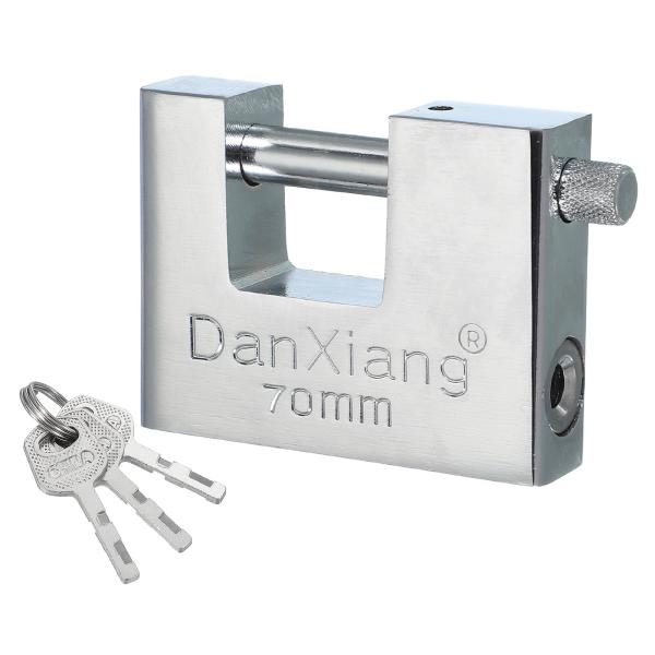 【本商品は海外出荷】お届けは通常20-30日を頂いております。シャックル径: 9 mm / 0.35インチ; シャックル内寸: 25 x 15 mm / 0.98インチ x 0.59インチ(W*H); 本体サイズ: 70 x 18 x 52...