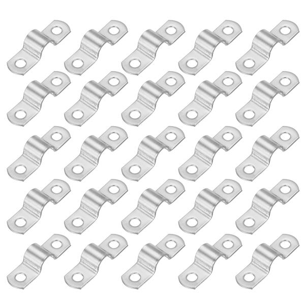 【本商品は海外出荷】お届けは通常20-30日を頂いております。適合パイプ外径：10mm。全体サイズ（長さ×幅×厚さ）：49 × 13.5 × 1.5mm。パッケージ：サドルバンド ×25個。素材：304ステンレス鋼。304ステンレススチール...