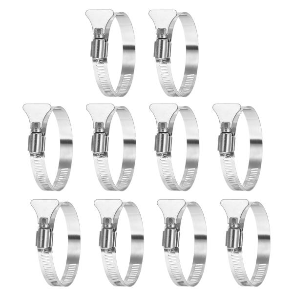 【本商品は海外出荷】お届けは通常20-30日を頂いております。仕様: カラー: シルバートーン; 素材: 304ステンレススチール; サイズ: 12 x 6mm / 0.47 x 0.24インチ (W*T); 内径: 52-76mm / 2...