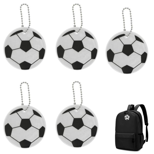 【本商品は海外出荷】お届けは通常20-30日を頂いております。【商品仕樣】スタイル：サッカー模様 / カラー：グレー / サイズ：6x6cm(同色5個入り)【視認性を高める】反射効果で視認性を向上させ、夜間の安全を守ります。特に自転車や徒歩...