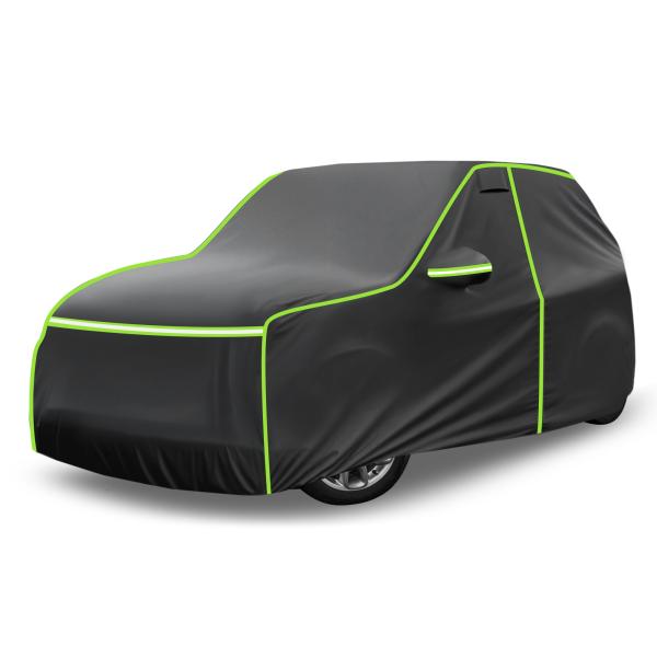 【本商品は海外出荷】お届けは通常20-30日を頂いております。3層オールウェザーカーカバー：UV、引裂き、異物に強い頑丈な210Dポリエステル外装、中間PUコーティングによる強化防水、雨や雪をブロックし、傷を防ぐ革新的な防水内膜（評価600...