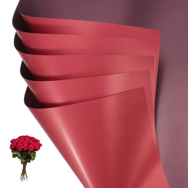 【本商品は海外出荷】お届けは通常20-30日を頂いております。カラー：赤；素材：プラスチック；サイズ：58 x 58 cm / 22.8 x 22.8インチ；パッキングリスト：20枚 x 花包装紙利点：ブーケ包装紙は、丈夫で耐水性のある厚手...