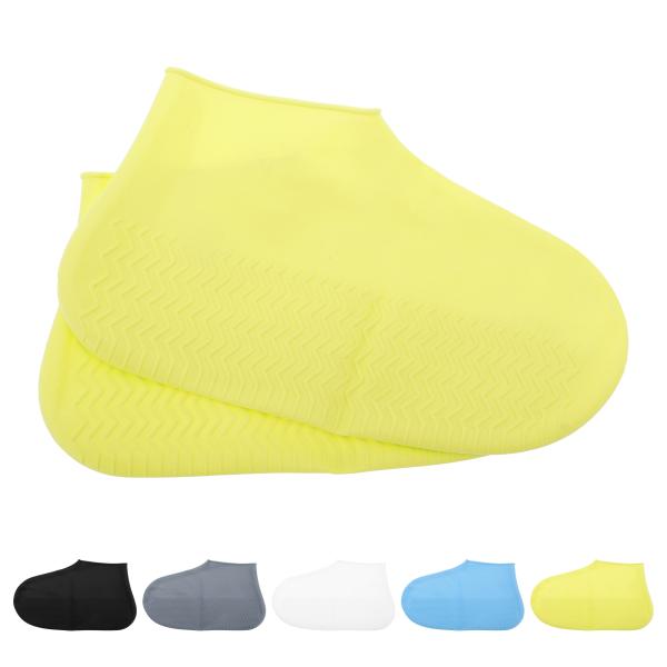 【本商品は海外出荷】お届けは通常20-30日を頂いております。【商品仕樣】サイズ：XLサイズ/適応靴サイズ目安27.5-28(32.5cmx18.5cm)、カラー：黄色、素材：シリコン【防水保護】耐久性のある防水素材で作られたシューカバーは...