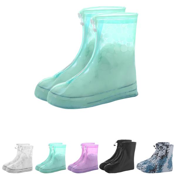 【本商品は海外出荷】お届けは通常20-30日を頂いております。【商品仕樣】サイズ：2XSサイズ/適応靴サイズ目安20-20.5(22cmx23cmx9.2cm)、カラー：ライトブルー、素材：PVC【防水保護】耐久性のある防水素材で作られたシ...