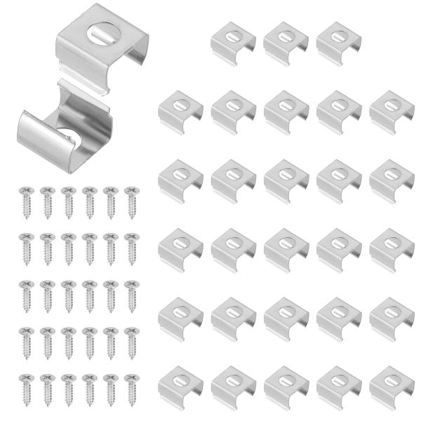 【本商品は海外出荷】お届けは通常20-30日を頂いております。仕様：カラー：シルバー；素材：ステンレススチール；全体サイズ：8x8x6mm / 0.31x0.31x0.24インチ；内幅：6mm / 0.24インチ；ストリップまたはケーブルサ...