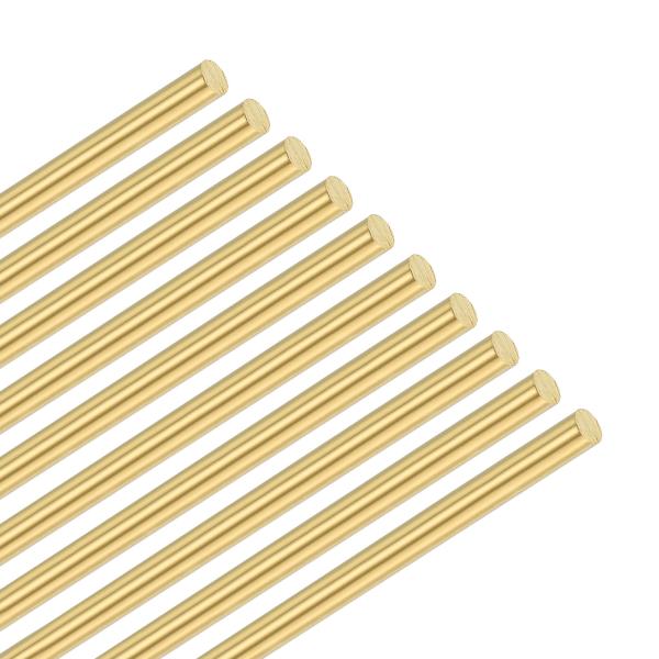 【本商品は海外出荷】お届けは通常20-30日を頂いております。[多目的使用] - 真鍮丸棒はDIYクラフト、モデル製作、家庭装飾、機械部品に適しています。モデルアクスル、モデル車/船/飛行機、真鍮管楽器、ハンドル、手すり、ナット、ボルト、ピ...