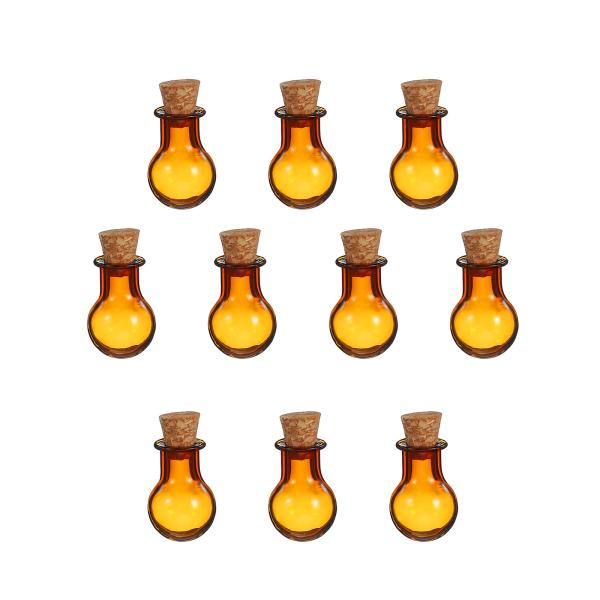 【本商品は海外出荷】お届けは通常20-30日を頂いております。特徴: これらのクリアガラス瓶は、コルクストッパー付きの10個セットで、内容物を密閉して保存するのに最適です。各瓶の容量は0.01oz/0.5mlで、さまざまな小さなクラフトプロ...