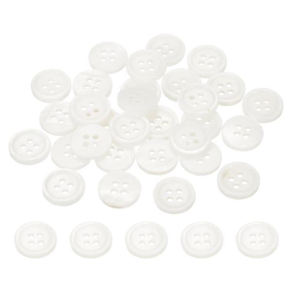【本商品は海外出荷】お届けは通常20-30日を頂いております。仕様:カラー:白;素材:シェル;サイズ:12.5mm/0.48インチ(直径);パッキングリスト:30個x真珠貝ボタンこのシェルボタンは美しい外観を持っておりDIY裁縫クラフト縫製...