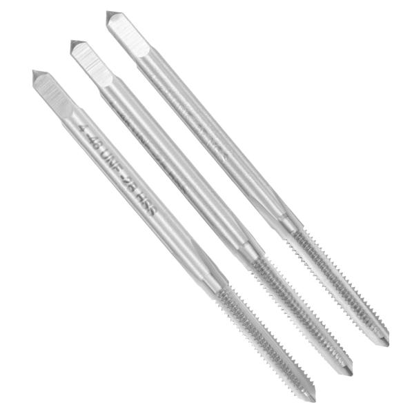 【本商品は海外出荷】お届けは通常20-30日を頂いております。ハンドタップセット:ねじサイズ:#4-48UNF(右ねじ);角シャンク幅:2mm/0.08";ねじ長さ:16mm/0.63";全長:50mm/1.97";精度:2B。M2(654...