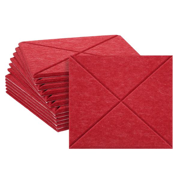 【本商品は海外出荷】お届けは通常20-30日を頂いております。サイズ &amp; パッケージ: 30.48cm×30.48cm(12×12インチ)、厚さ9mm(0.35インチ)の防音パネルが12枚入りです。フェルト素材: 耐久性、柔軟性に優...