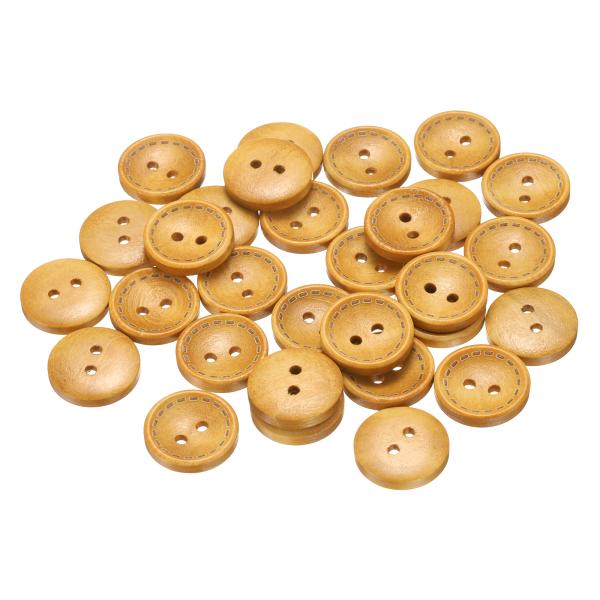 【本商品は海外出荷】お届けは通常20-30日を頂いております。サイズ - 直径18mm(11/16インチ)、総高さ4mm(0.16インチ)の丸いオレンジ色のボタン30個が付属します。1インチ=25.4mm、または1mm=0.0393インチ。...