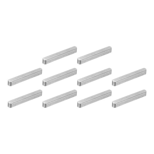 【本商品は海外出荷】お届けは通常20-30日を頂いております。サイズ&amp;パッケージ-キーのサイズは長さ30mm(1.18")幅4mm(0.16")厚さ4mm(0.16")ですプロジェクト要件を満たすため10個の丸端フェザーキーが含まれ...