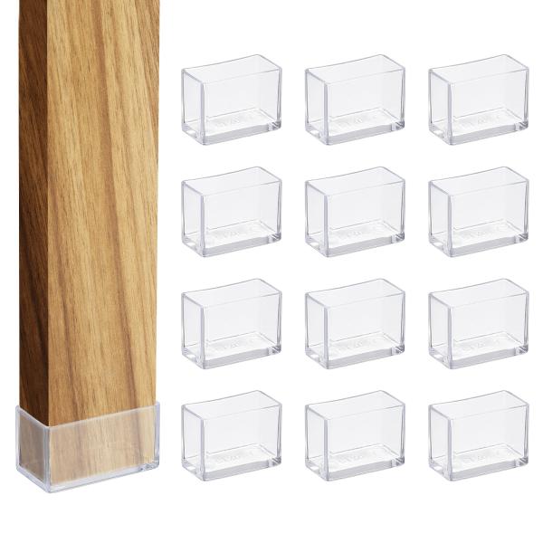 【本商品は海外出荷】お届けは通常20-30日を頂いております。パッケージ内容: 透明な椅子脚プロテクター12個入り。サイズは15 x 30 mm/0.6 x 1.2インチで、床や家具を効果的に保護します。耐久性のある素材: PVC素材を使用...