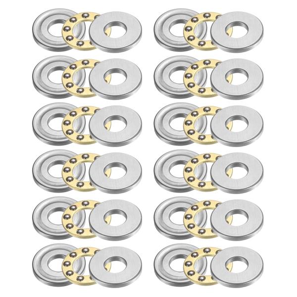 【本商品は海外出荷】お届けは通常20-30日を頂いております。[サイズ]-12個x内径:4mm/0.16インチ外径:10mm/0.39インチ厚さ:4mm/0.16インチスラスト玉軸受。様々なプロジェクトに簡単に組み込めます。[材質]-良い品...