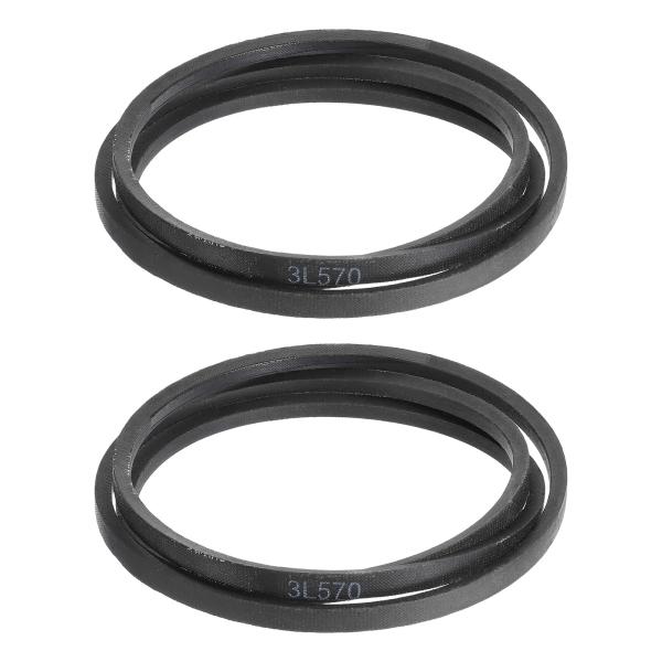 【本商品は海外出荷】お届けは通常20-30日を頂いております。[完全パッケージ] 産業用Vベルトの総サイズは57インチ外周 x 3/8インチ幅 x 7/32インチ高さです。2個のVベルトが付属し、様々な用途に最適です。[安定性向上] 一般的...