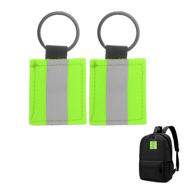 【本商品は海外出荷】お届けは通常20-30日を頂いております。【商品仕樣】タイプ：連結リング付き / カラー：ネオン緑 / サイズ：8.2x3.9cm(同色2個入り)【視認性を高める】反射効果で視認性を向上させ、夜間の安全を守ります。特に自...