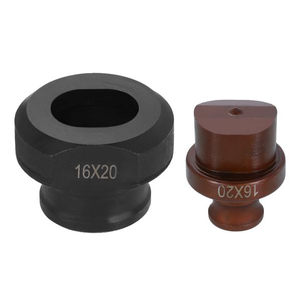 【本商品は海外出荷】お届けは通常20-30日を頂いております。サイズ - パンチダイス形状：楕円形；上部穴径：Φ16x20mm；硬度：HRC56-58；上ダイス高さ：31mm；下ダイス高さ：28mm；下ダイス直径：39mm。材質 - この油...