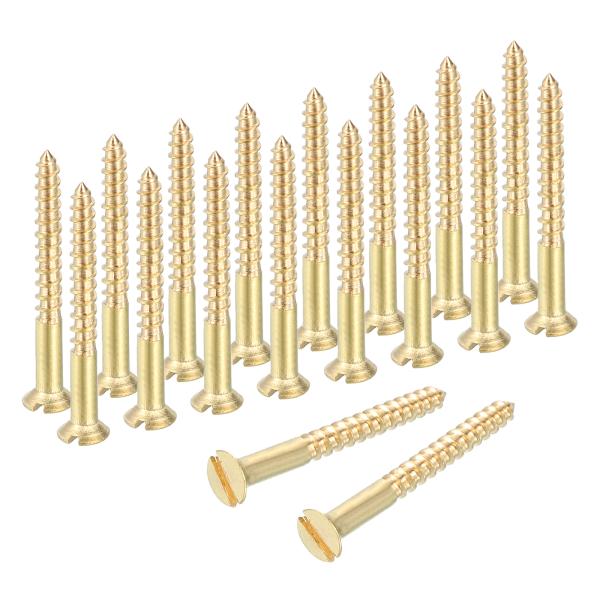 【本商品は海外出荷】お届けは通常20-30日を頂いております。真鍮スロット木ねじは、木工、家具、家庭用電化製品、インテリアデコレーション、産業、園芸、またはその他のDIYクラフトの取り付け、修理、固定に広く使用されています。薄い金属部品、木...