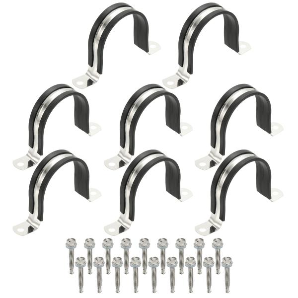 【本商品は海外出荷】お届けは通常20-30日を頂いております。素材：304ステンレススチール、ラバー；内径：60mm / 2-3/8インチ；ねじ穴径：6mm / 1/4インチ；厚さ：0.6mm；幅：18mm / 11/16インチ；パッキング...