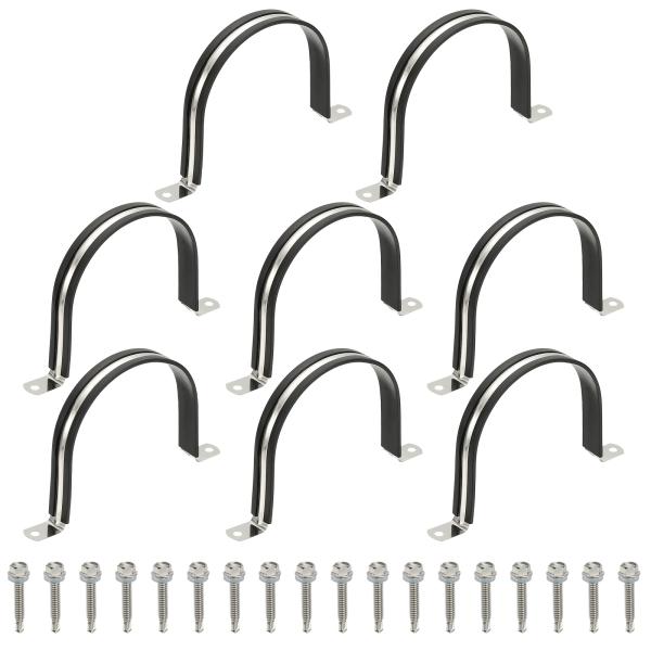 【本商品は海外出荷】お届けは通常20-30日を頂いております。素材：304ステンレススチール、ラバー；内径：114mm / 4-1/2インチ；ねじ穴径：6mm / 1/4インチ；厚さ：0.6mm；幅：18mm / 11/16インチ；梱包リス...