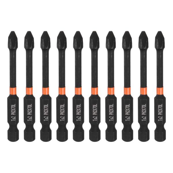 【本商品は海外出荷】お届けは通常20-30日を頂いております。サイズ - フィリップ ス ヘッド サイズ: PH2 (#2); 全長: 70mm / 2.76インチ; ヘックス シャンク サイズ: 1/4インチ(6.35mm); 硬度: H...