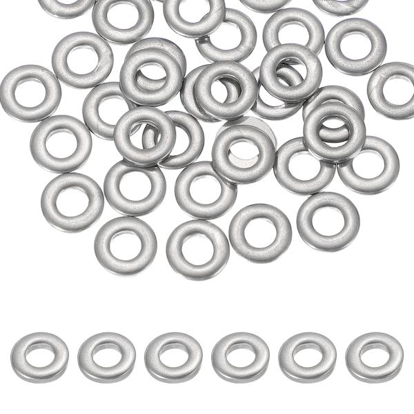 【本商品は海外出荷】お届けは通常20-30日を頂いております。仕様: 色: シルバー。材質: 304 ステンレススチール (18-8)。ワッシャー寸法: M4 x 9mm。全体のサイズ: 9 x 4 x 2 mm (外径*内径*高さ)。梱包...