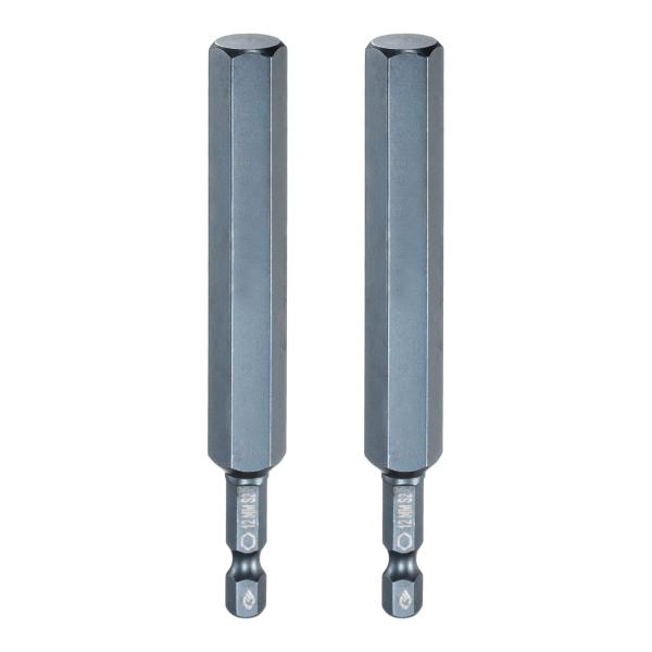 【本商品は海外出荷】お届けは通常20-30日を頂いております。【仕様】製品名：六角ビット H12 。総長：10cm。ロッド直径：6.3.0mm。シャンク径：6.35mm(六角軸)。型：片頭ヘックス。硬度：HRC58-60。パッケージ：H12...