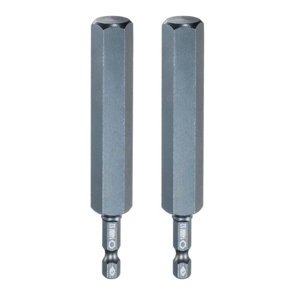 【本商品は海外出荷】お届けは通常20-30日を頂いております。【仕様】製品名：六角ビット H14 。総長：10cm。ロッド直径：6.3.0mm。シャンク径：6.35mm(六角軸)。型：片頭ヘックス。硬度：HRC58-60。パッケージ：H14...