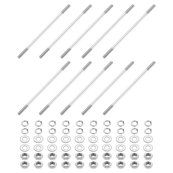 【本商品は海外出荷】お届けは通常20-30日を頂いております。[サイズ]10個xM4x100mm両ねじスタッドボルト、20個xナット、20個x平ワッシャー、20個xロックワッシャー。必要なものがすべて含まれており、面倒な再組立や取り付けが不...