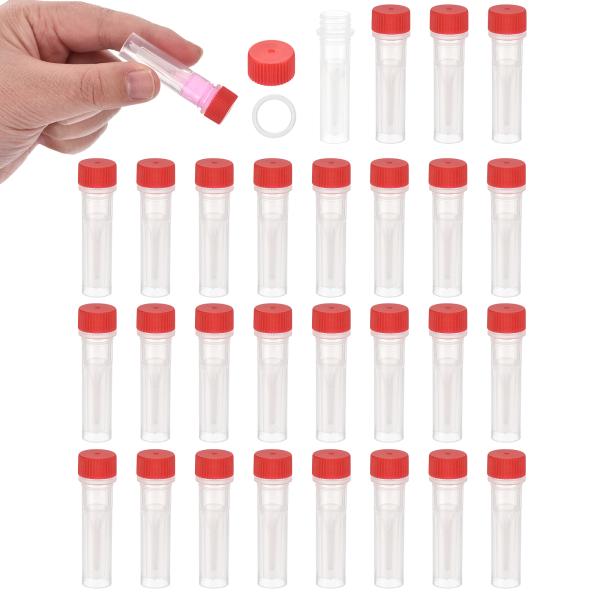 【本商品は海外出荷】お届けは通常20-30日を頂いております。仕様: キャップのカラー： 赤; ボトルのカラー： 透明; 材料: PP（ポリプロピレン）; 容量: 0.5ml; ボトル口の外径: 12mm; ボトルの高さ: 42.5mm; ...