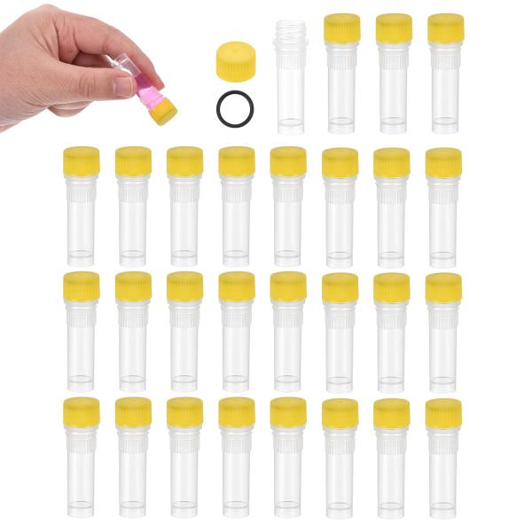 【本商品は海外出荷】お届けは通常20-30日を頂いております。仕様: キャップのカラー： イエロー; ボトルのカラー： 透明; 材質: PP（ポリプロピレン）; 容量: 1.0ml; ボトル口の外径: 11mm / 0.43インチ; ボトル...