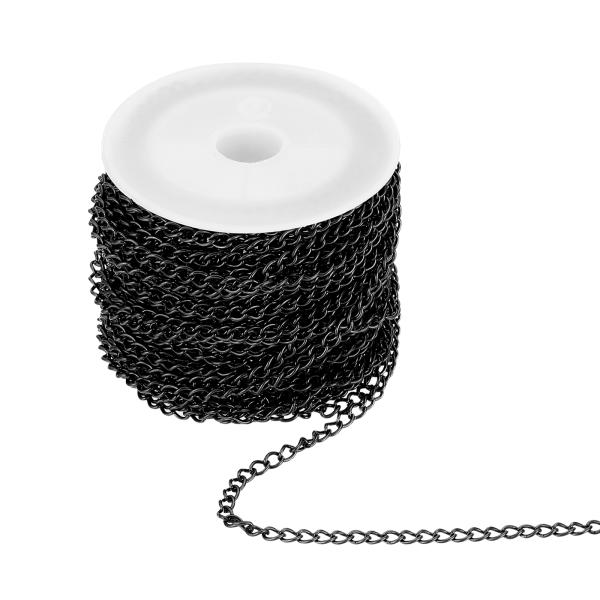 【本商品は海外出荷】お届けは通常20-30日を頂いております。サイズ&amp;パッケージ:全長:10メートル/32.8フィート;チェーンリング長さ:3 mm/0.12インチ;幅:4mm/0.16インチ;厚さ:0.8mm/0.03インチ;カラ...