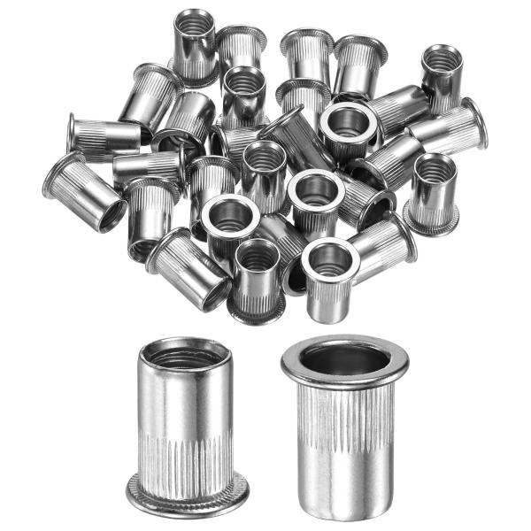 【本商品は海外出荷】お届けは通常20-30日を頂いております。[多目的使用] - リベットナットは、自動車、船舶、電子機器、電気機器、シートメタル構造、エアコン、冷凍システム、家具など、薄板のねじの強度を強化する必要があるさまざまな金属シー...