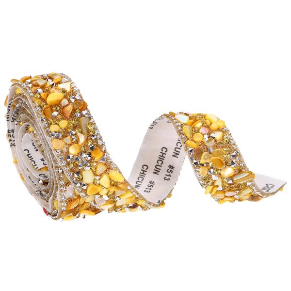 【本商品は海外出荷】お届けは通常20-30日を頂いております。セット内容: パッケージには、幅2cm / 0.79"、総長0.91m/1ヤードのクリ スタルラインストーンリボン1巻きが含まれています。異なる光の下で見る色が異なるため、わずか...