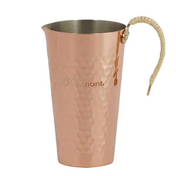 ミラー仕上げの銅製チロリです。ブロンズの色合いと、槌目加工がキャンプやご家庭でのくつろぎの時間をより豊かに演出いたします。本商品は直火にかけてのお燗はできません。湯煎でご使用ください。[酒器]●当店は土日祝の出荷はお休みです。