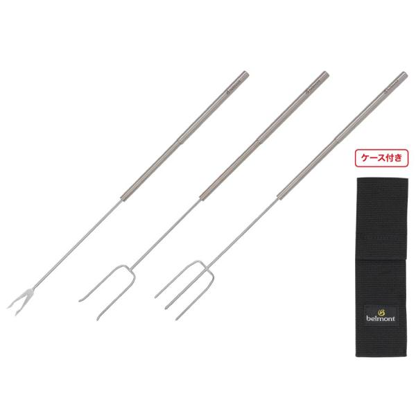 二本串にはウインナーやマシュマロ、三本串には複数の食材や塊のお肉などを刺して楽しいBBQの時間を演出します。フォンデュ串でチーズフォンデュやチョコレートフォンデュなど、お家の中でも使って楽しめるアイテムです。収納はカトラリーとほぼ同じ長さに...