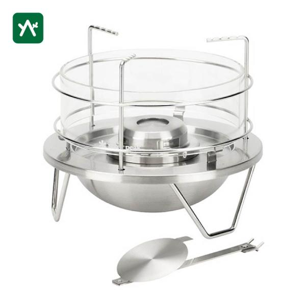 焚火のように火を眺め、その火で調理もできるアルコールストーブ。機能的な燃焼構造とバイオエタノールを燃料に使用することで、従来のアルコールストーブにはなかった【美しい炎の鑑賞×その火での調理】を可能にした火焔ストーブ サカン。卓上で裸火を眺め...